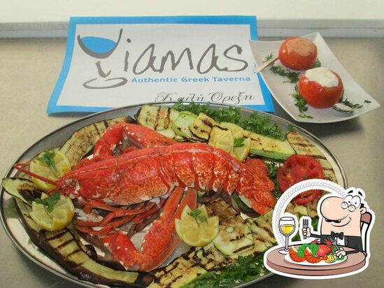 Menu at Yiamas, Skala Rachoniou