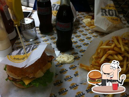 Menu at Roll Burger, Istanbul, Kuloğlu