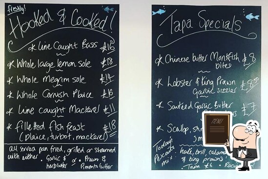 Menu at The Fish Bar Newquay, Newquay