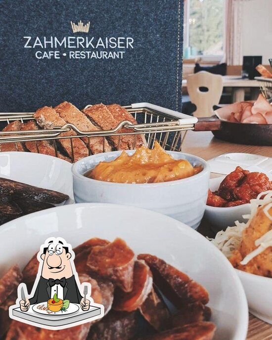 Menu at Zahmer Kaiser restaurant, Austria