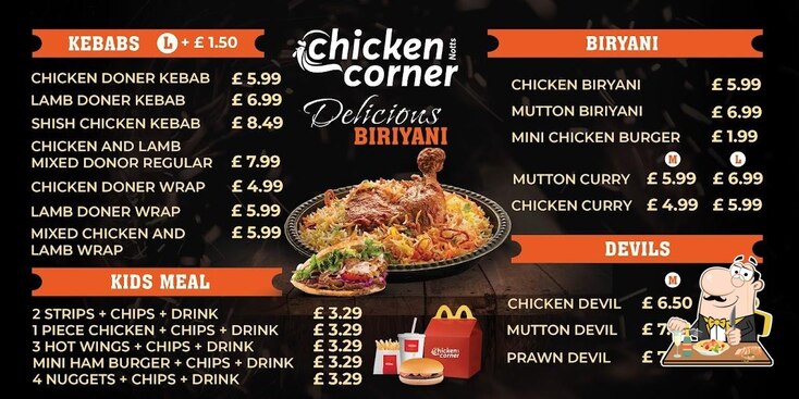 Menu at Chicken Corner (Stapleford) restaurant, Nottingham