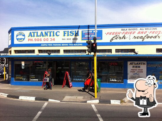 Menu at Atlantic Fish restaurant, Cape Town