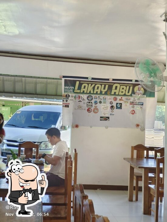 Menu at Lakay Abu restaurant, Paoay