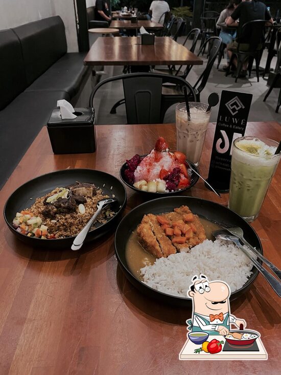 Menu at luwe cafe, Karawang