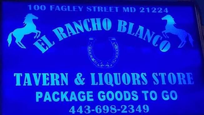 Menu at El Rancho Blanco Pub, Baltimore
