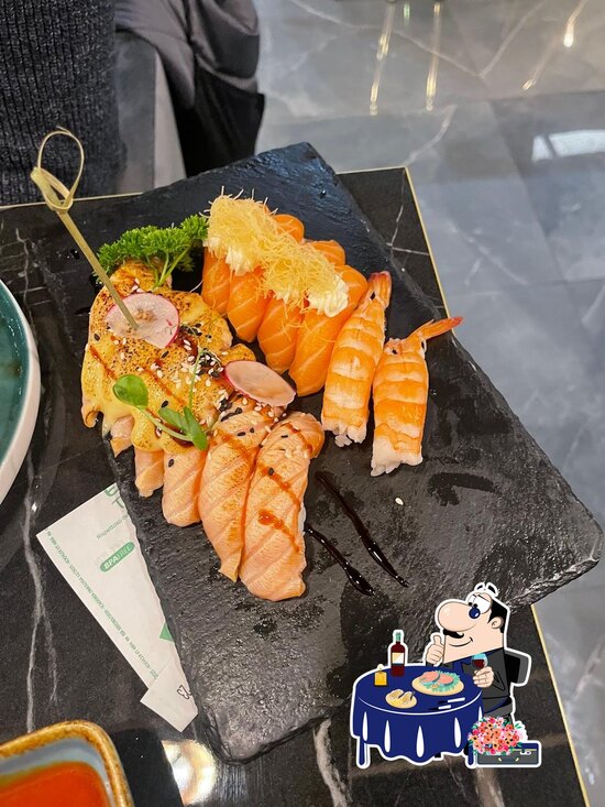 Menu at Atelier Sushi restaurant, Brescia