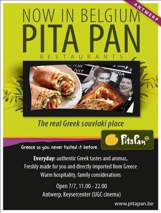 Speisekarte von Pita Pan, Antwerpen