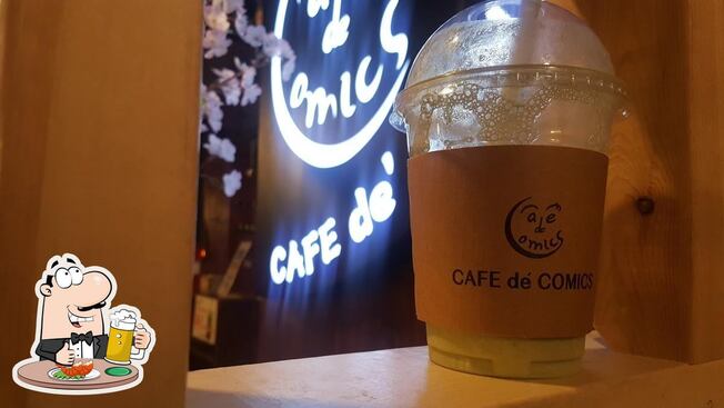 Menu at Comic's Café cafe, Seoul