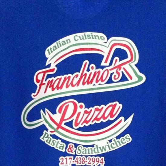Menu at Franchino’s restaurant, Auburn
