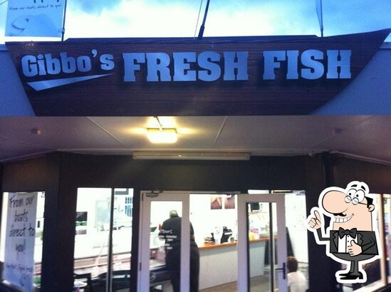 Menu at Gibbo's Fresh Fish restaurant, Whakatane