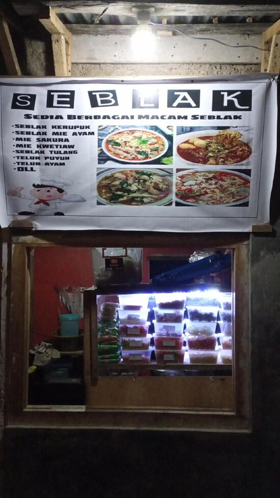 Menu at Seblak Abah Kuya restaurant, Katapang