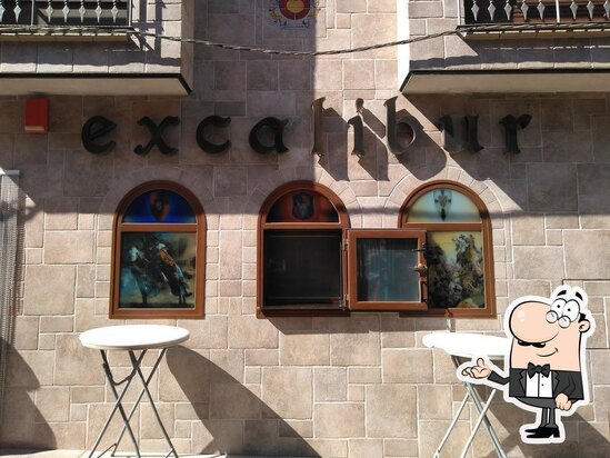 Menu at Excalibur cafe, Fuente el Fresno