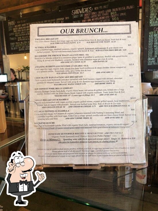 Nutmeg Bakery & Cafe, San Diego - Restaurant menu, prices and reviews
