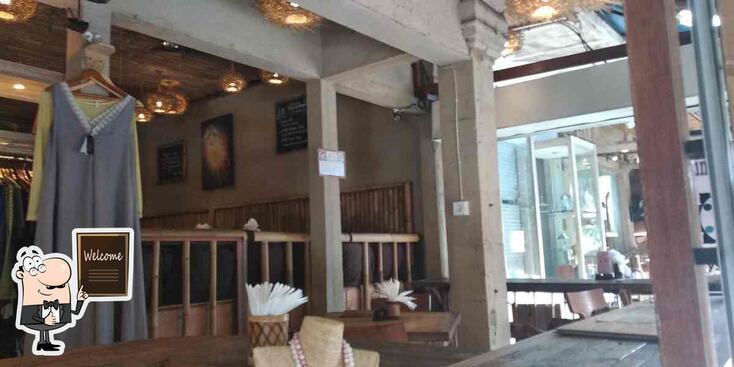 Menu at Atman Kafe restaurant, Ubud