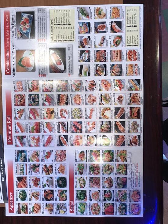 Menu at Sakura Sushi & Roll restaurant, Montebello