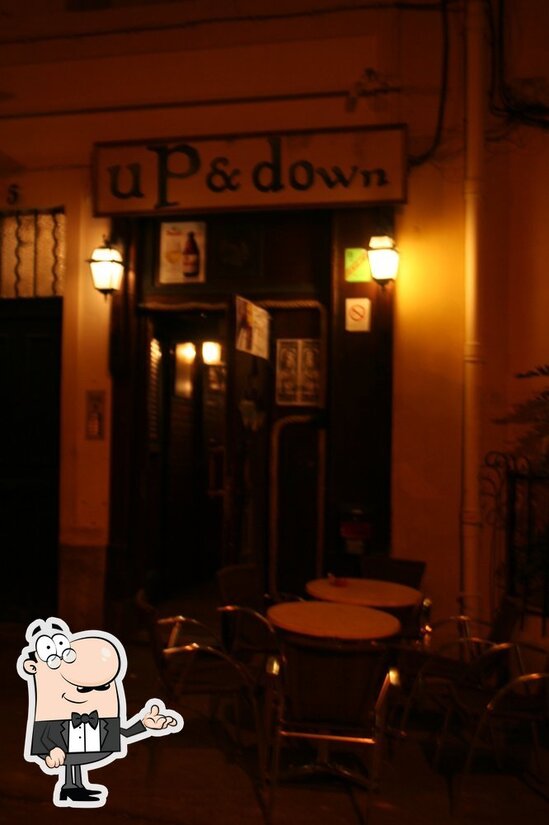 Menu at Up & Down pub & bar, Montpellier