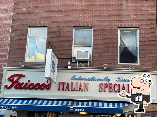 Menu at Faicco’s Italian Specialties restaurant, New York City