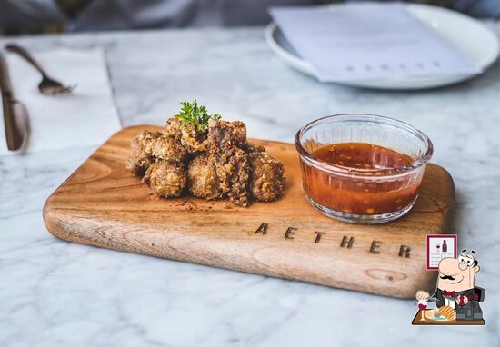Menu at Aether Jakarta restaurant, South Jakarta