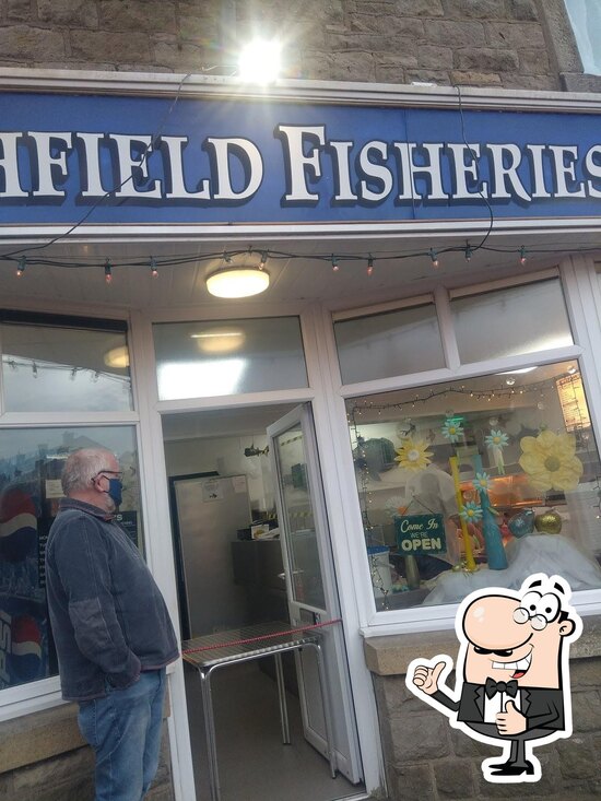 Menu at Highfield Fisheries restaurant, Carnforth