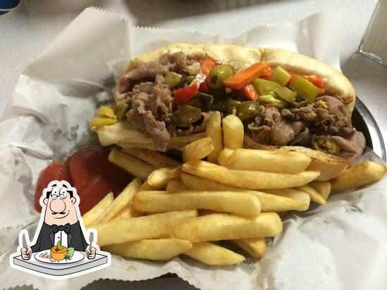Menu at Zoro's Gyros restaurant, Dubuque