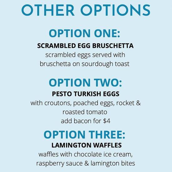 Menu at His & Hers cafe, Corrimal