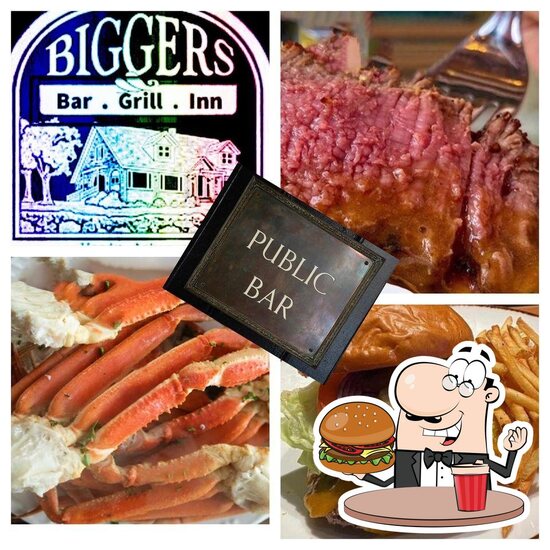 Menu at Biggers steakhouse, Hardy