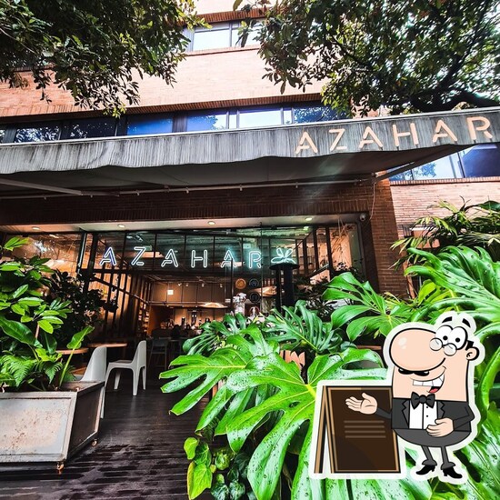 Carta del café Azahar Coffee Nogal, Bogotá, Carrera 9 # 79A-23 Primer piso