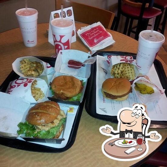 Menu at Chick-fil-A fast food, City of Industry, Valley Blvd
