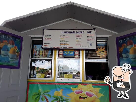 Menu at Hawaiian Shaved Ice restaurant, London