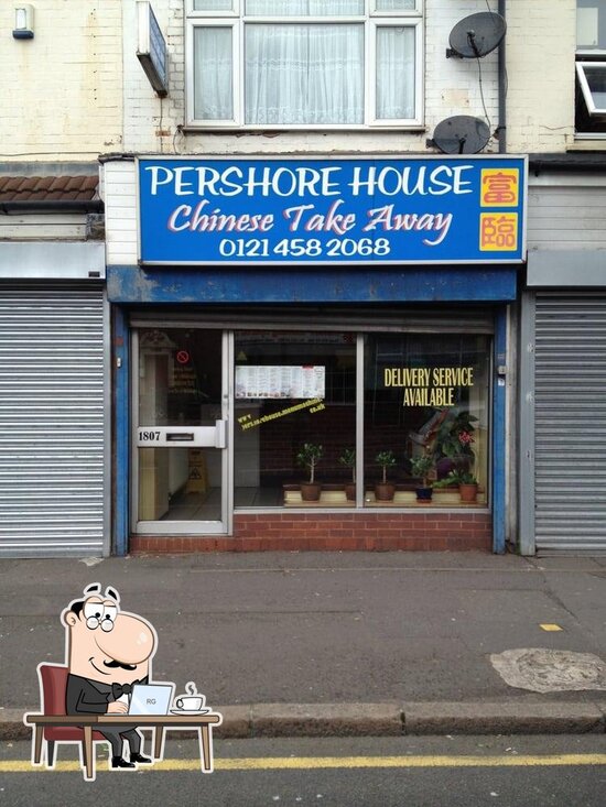 Menu at Pershore House fast food, Birmingham