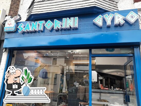 Menu at Santorini Gyro restaurant, Purley