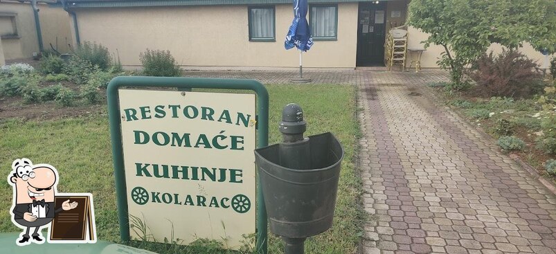 Menu at Kolarac restaurant, Smederevo