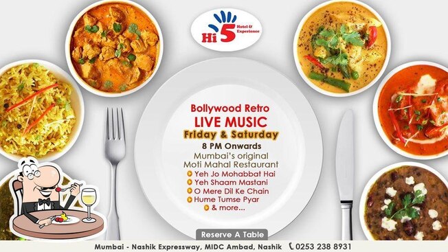 Menu at Hi5 Hotel & Experience, Nashik