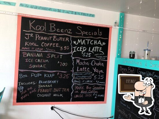 Menu at Kool Beenz Coffee and Smoothies restaurant, Flagler Beach, a S ...