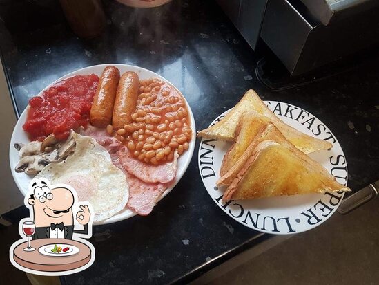Menu at Bailey's Baps cafe, Morley