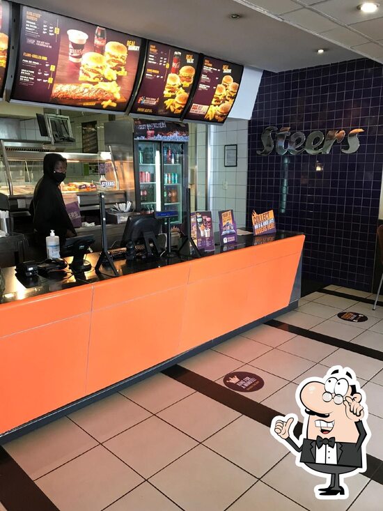 Menu at Steers restaurant, Pretoria, Midway Crossing Shopping Centre
