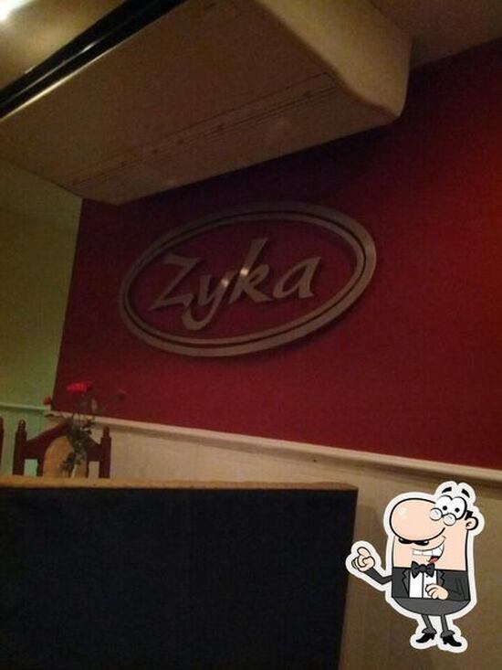 Menu at Zyka restaurant, Reading