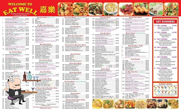 Eat Well Chinese Takeaway, Nottingham - Restaurant menu, prices and reviews