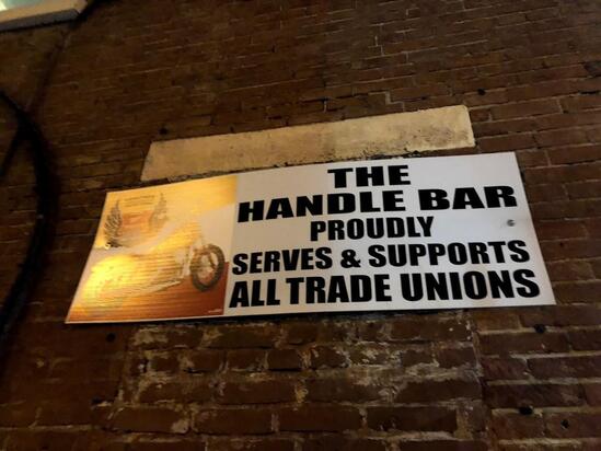 Menu at Handle Bar, Philadelphia, E Allegheny Ave