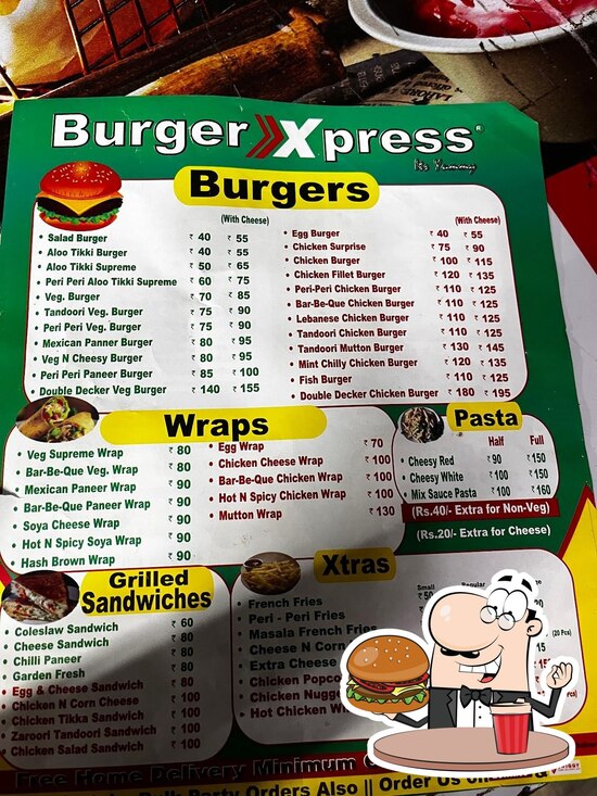 Burger Xpress, New Delhi - Restaurant menu, prices and reviews