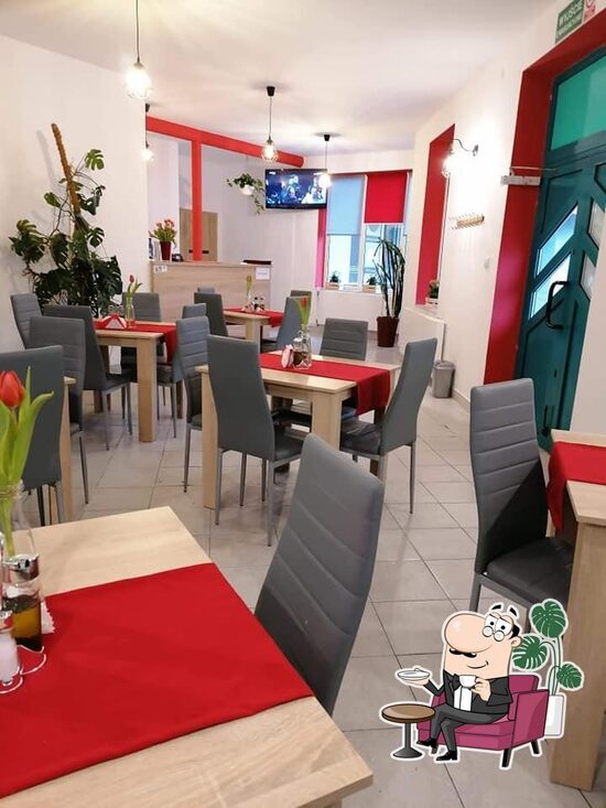 Menu at Lucy Bar, Gorlice