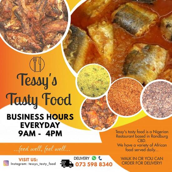 Menu at Tessies Tasty Food restaurant, Randburg