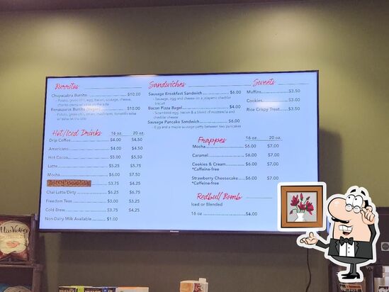 Menu at Stripes Cafe, Tucson