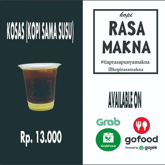 Menu at kopi rasa makna, Ciledug, Tangerang