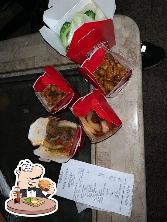 Menu at Panda Express fast food, Wenatchee