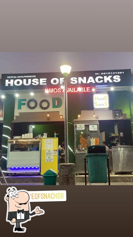 Menu at House of snacks, Chandigarh