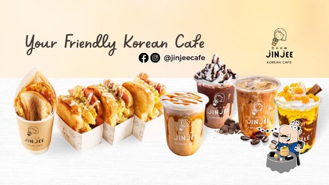 Carta de JinJee Korean Cafe, Manila