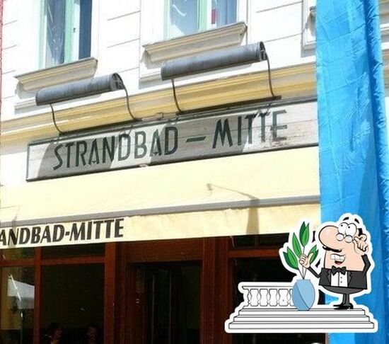 Menu at Strandbad Mitte restaurant, Berlin