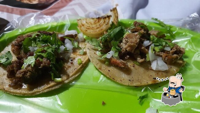 Menu at Taqueria Nubia restaurant, Lázaro Cárdenas