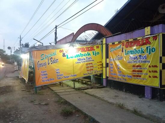 Menu at Lombok Ijo Pak Ali restaurant, Kudus